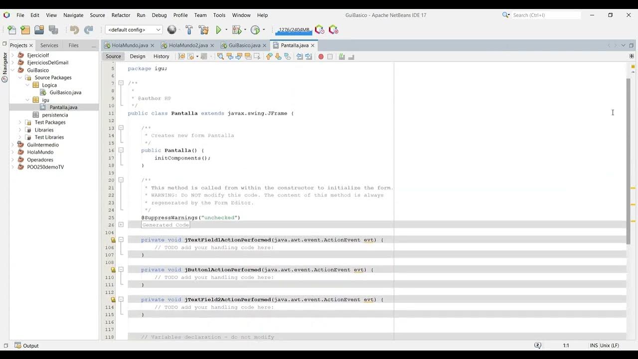 Como hacer un GUI (Swing) básico (marco, cuadro de texto, etiqueta, botón) - YouTube