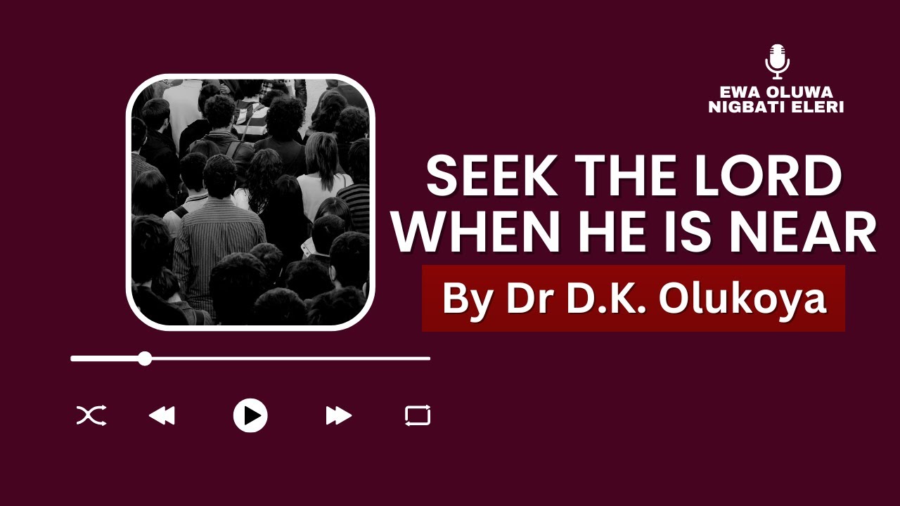 Dr Oluwafemi Ayodeji Ministers Dr D.K. Olukoya’s Ewa Oluwa Nigbati E Le ...