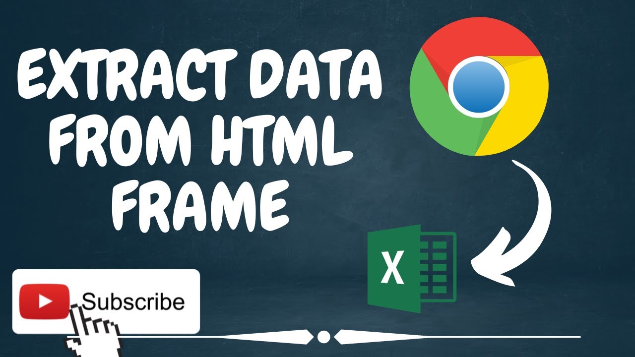 How to extract data from HTML frames or iframes? - YouTube
