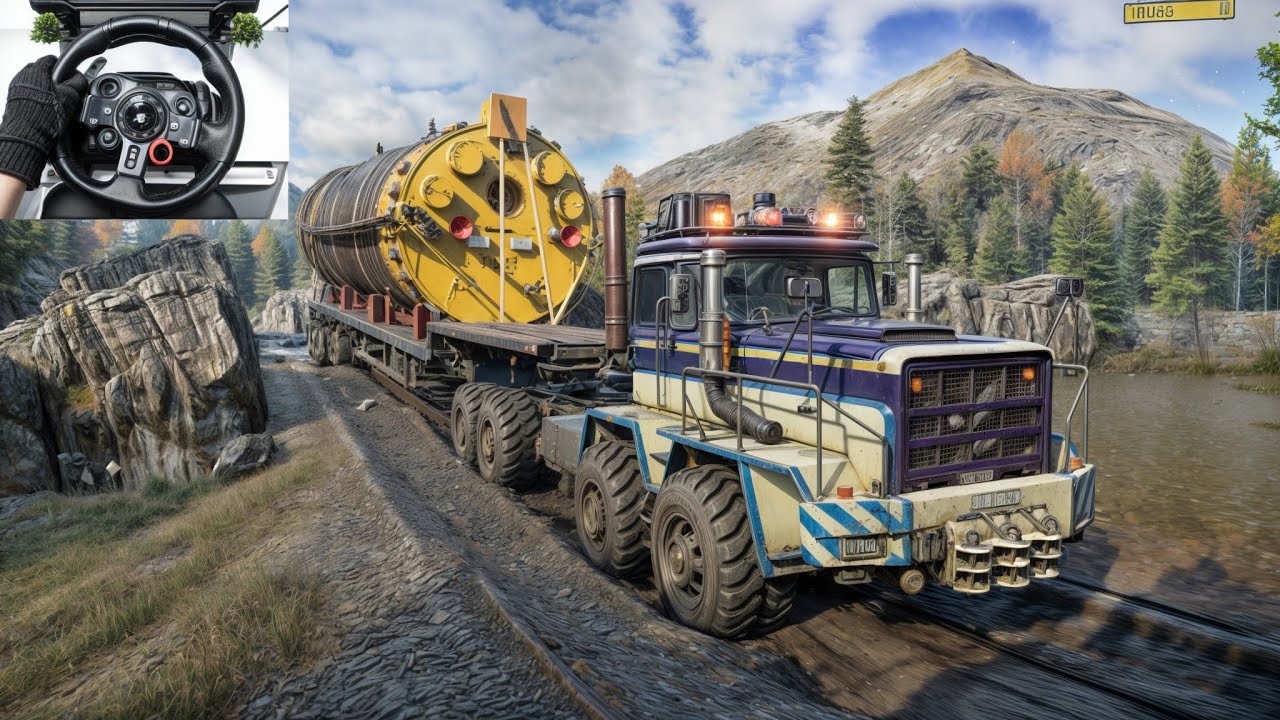 Plad 450 - Hauling a Huge New Anchor Trailer on Mudi Road | SnowRunner ...