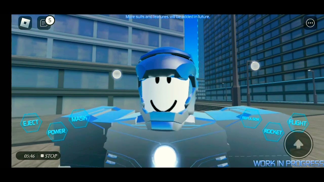 Iron Man simulator2 mobile Roblox. tutorial and commands - YouTube