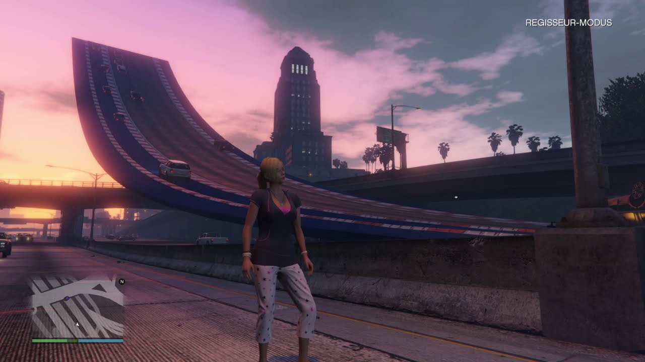 Gta 5 Auf Autobahn ein Rampe bauen - YouTube