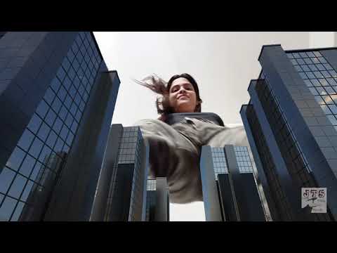 Giantess Valery flattens a tiny city to dust!