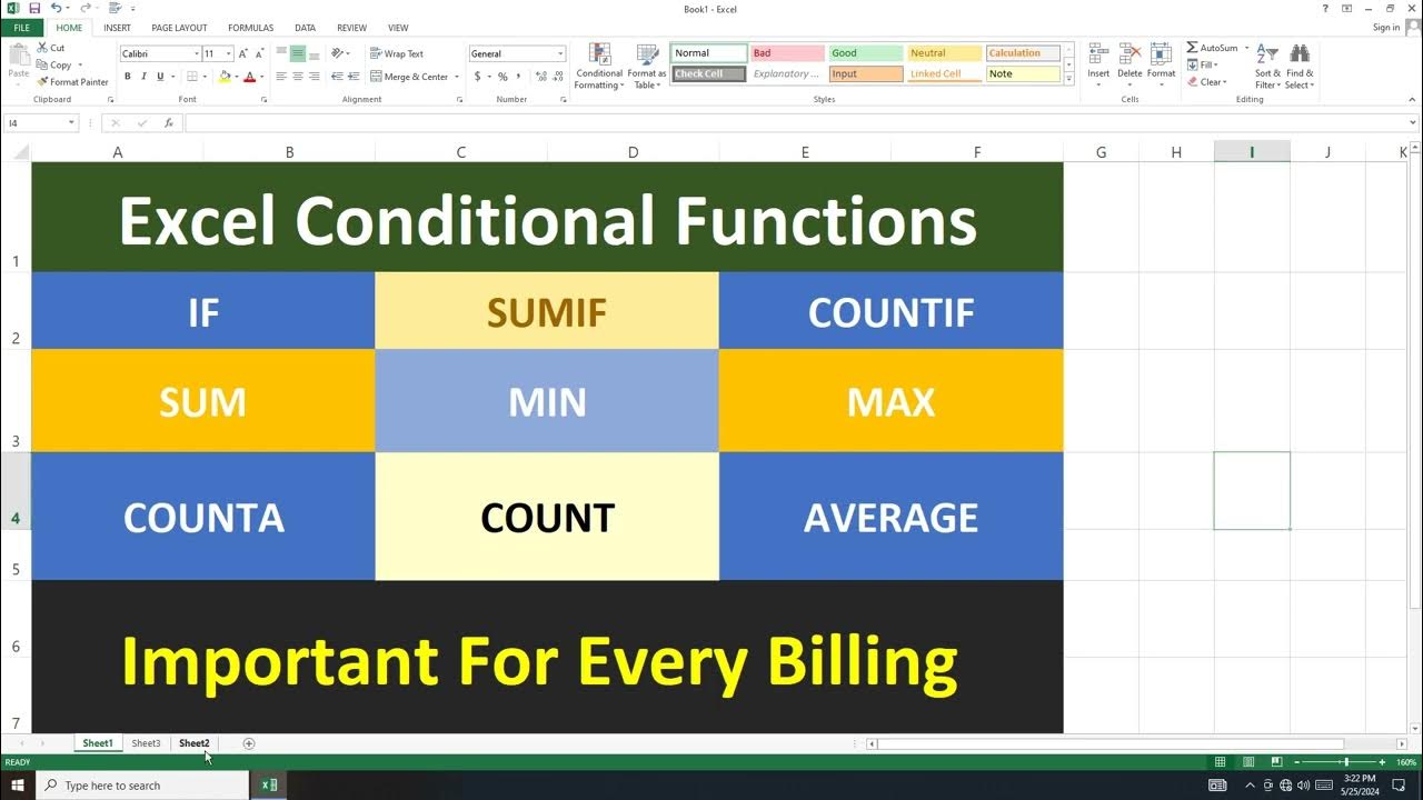 Excel Important Function | if | sumif | countif #excel #exceltutorial #excelfunctions #exceltips ...
