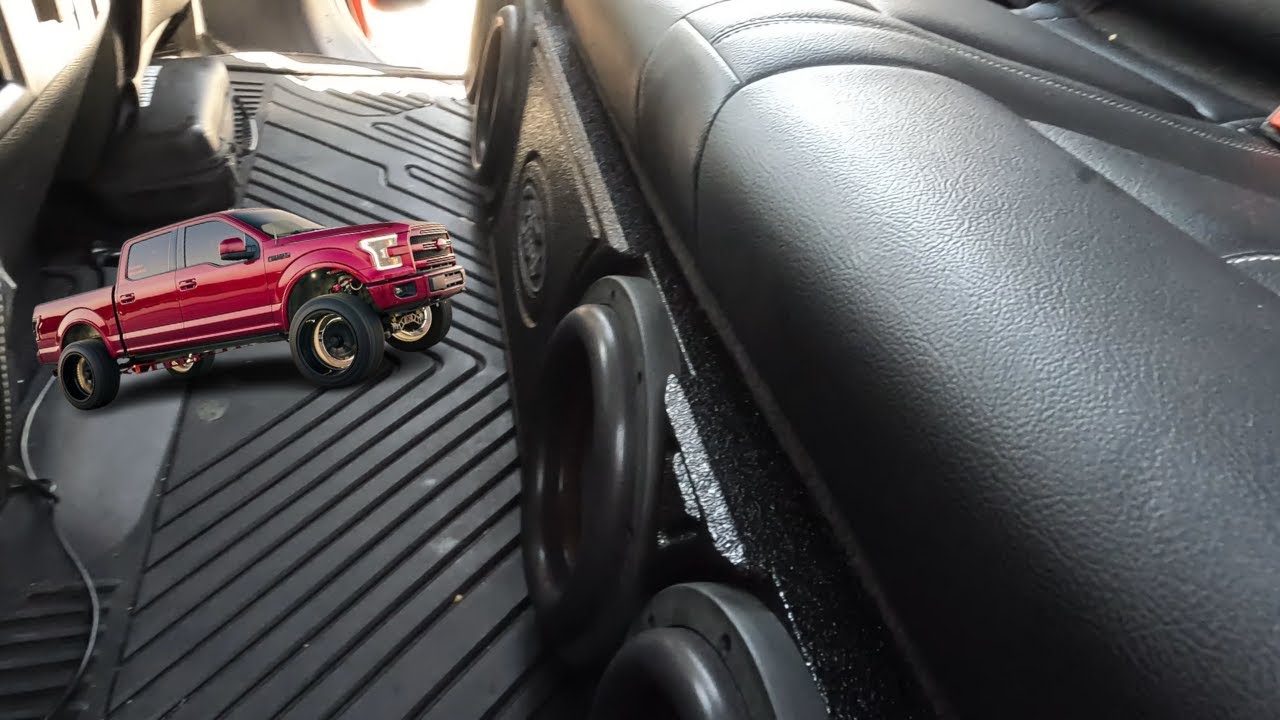 CLEAN F150 With 4 8" Subwoofers | Massive Audio Build - YouTube