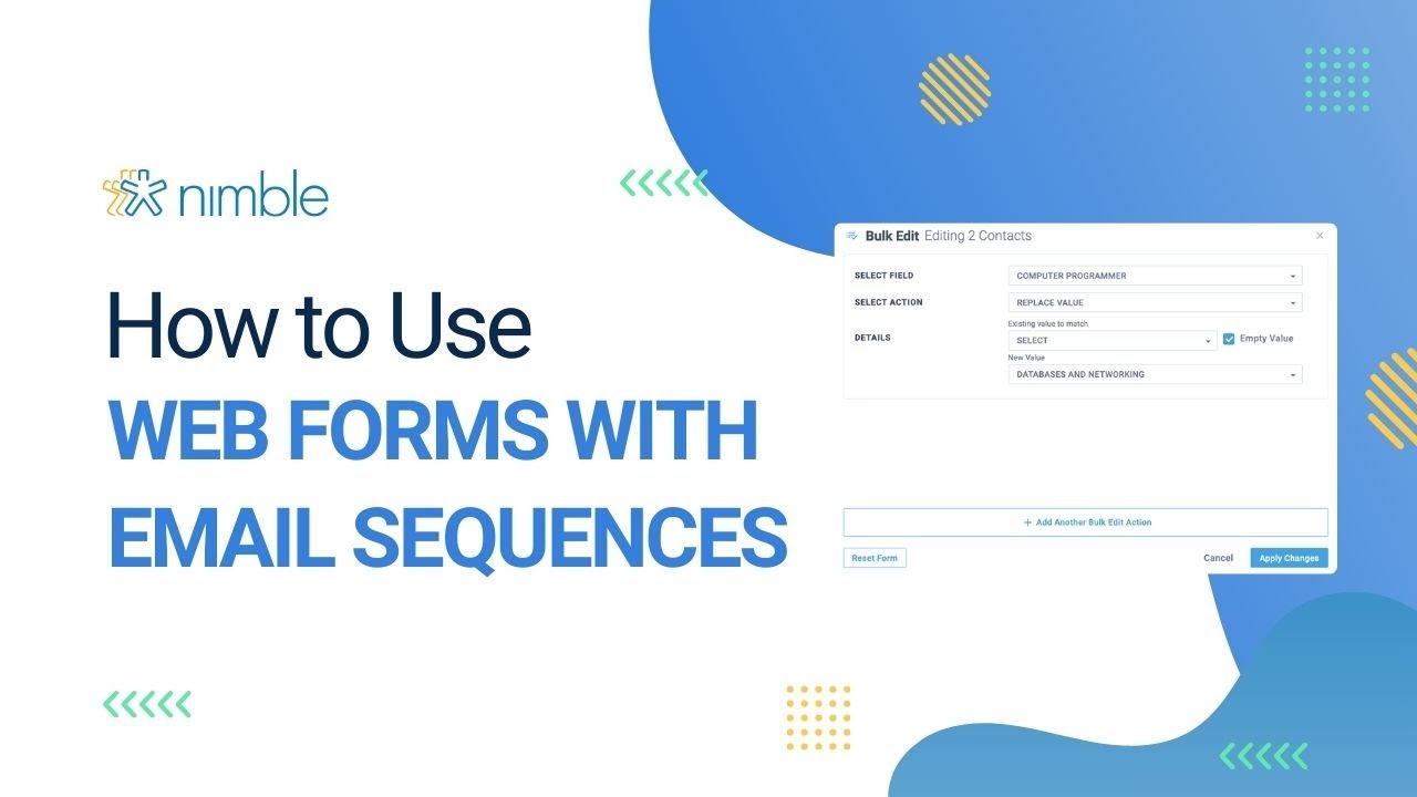 How To Add Web Form Contacts To Sequences - YouTube