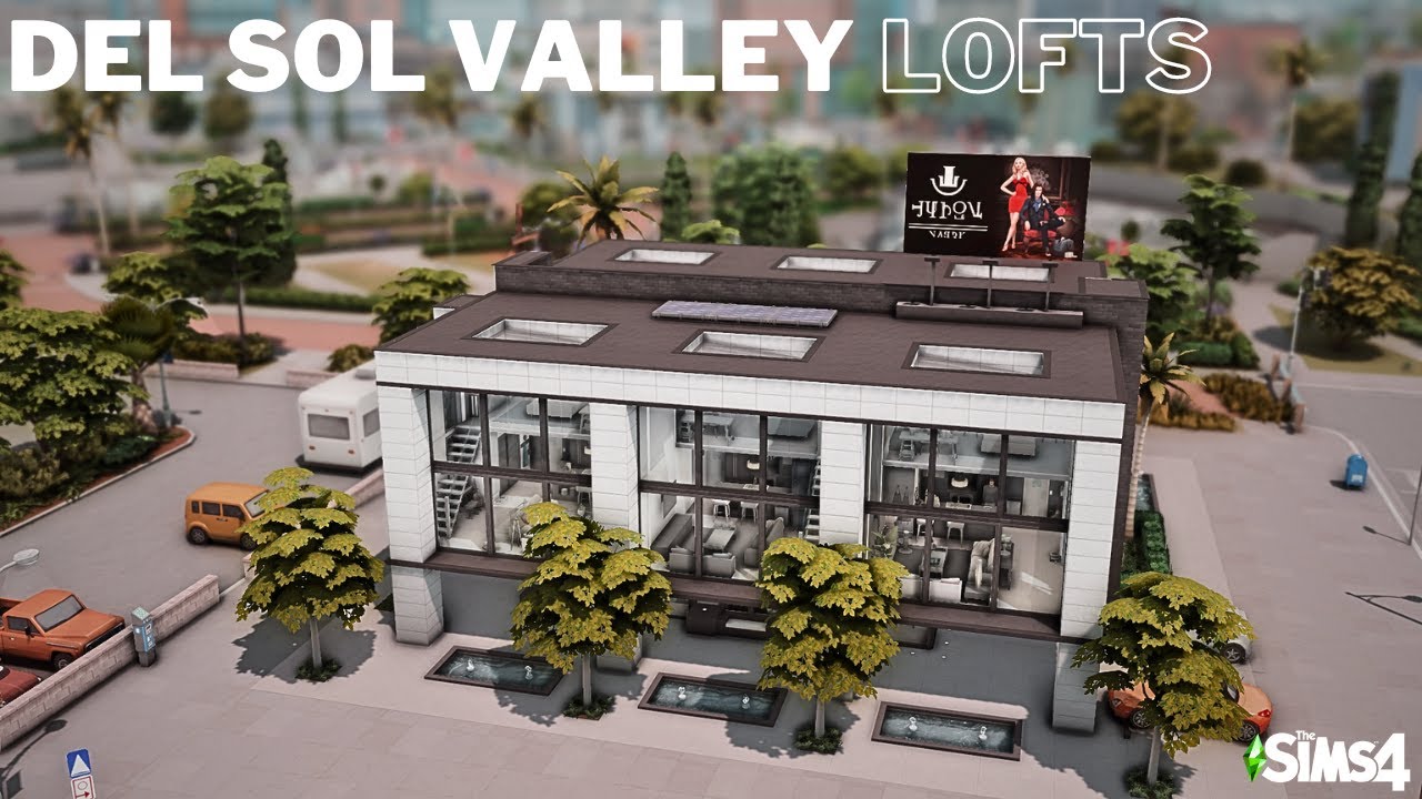 Del Sol Valley Lofts | NoCC | Stop Motion Build | The Sims 4 For Rent ...
