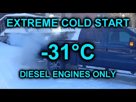 Extreme DIESEL cold start compilation | -31*C | s.2 ep.42 | Запуск ...