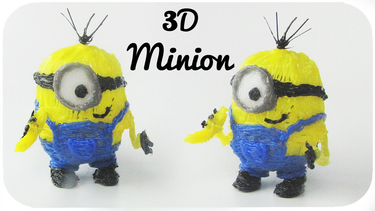 3D Minion | 3D Pen Creation MyRiwell Advanced - YouTube