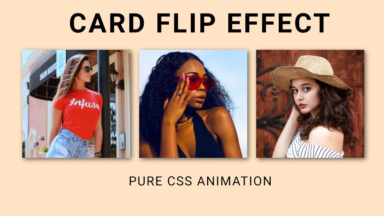 Card Flipping Effect Using Html And Css Team Section Design Youtube 7536