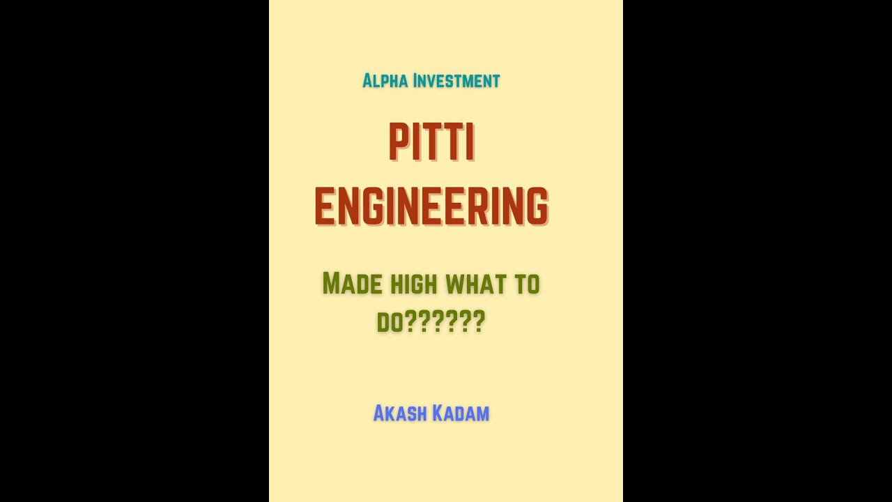 Pitti Engineering stock analysis/pitti engineering share analysis - YouTube