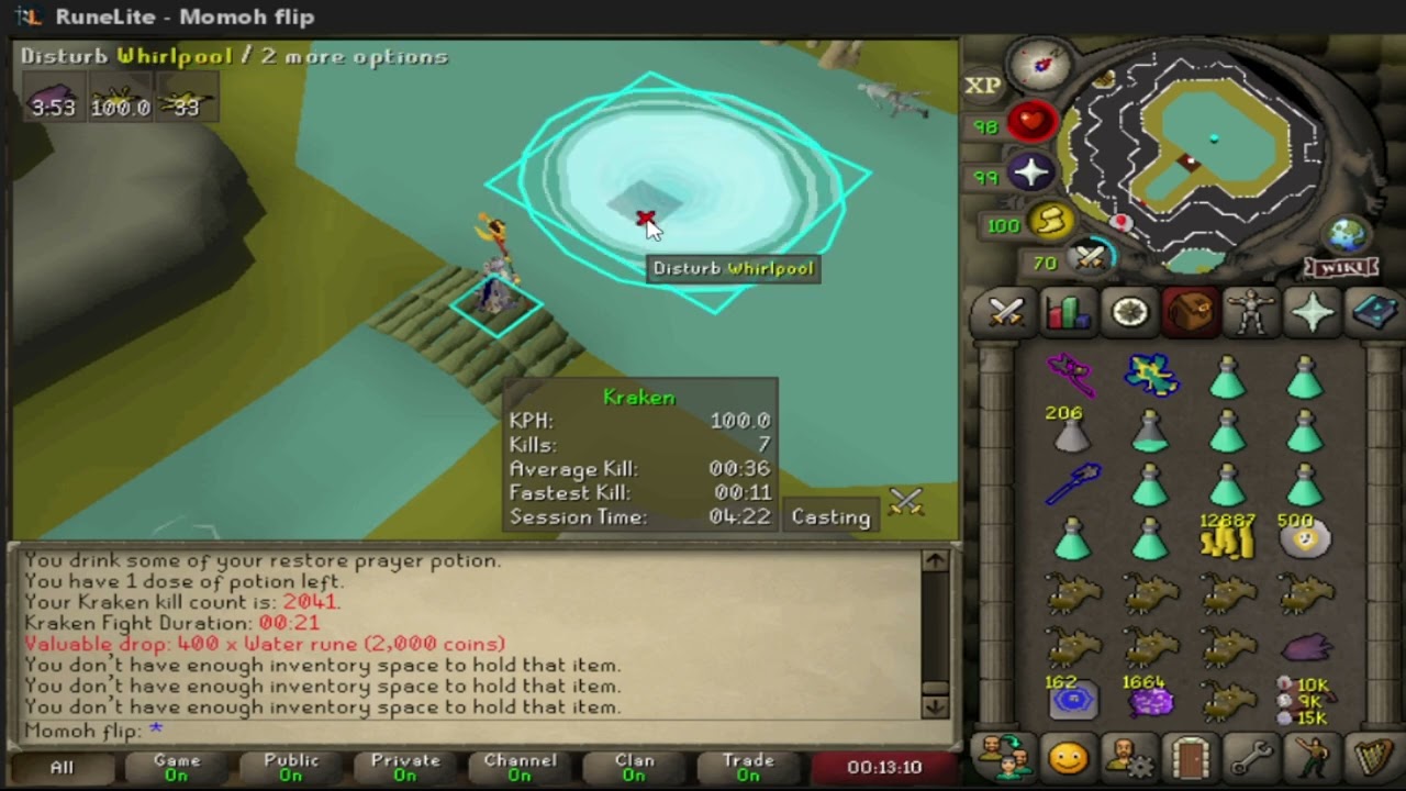 OSRS Kraken w/Tumeken's Shadow(90+kph) - YouTube