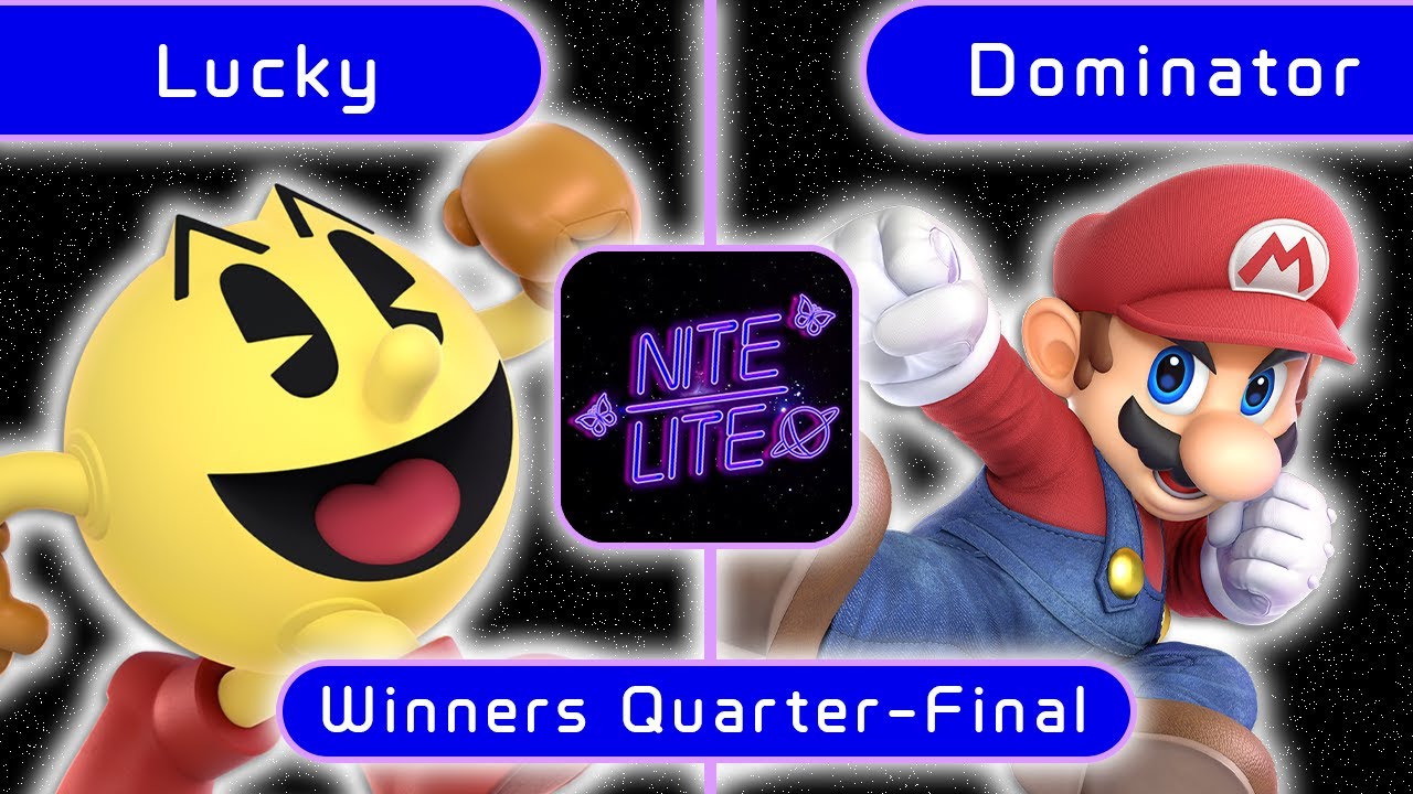 Nite Lite 8 - Lucky (Pac-Man) vs. Dominator (Mario) - Winners Quarter ...