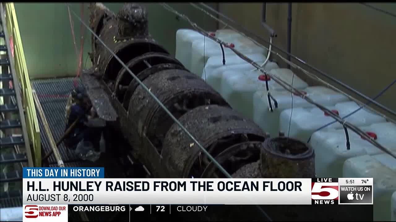 VIDEO: This Day in History: Aug. 8, 2000: HL Hunley raised from ocean ...