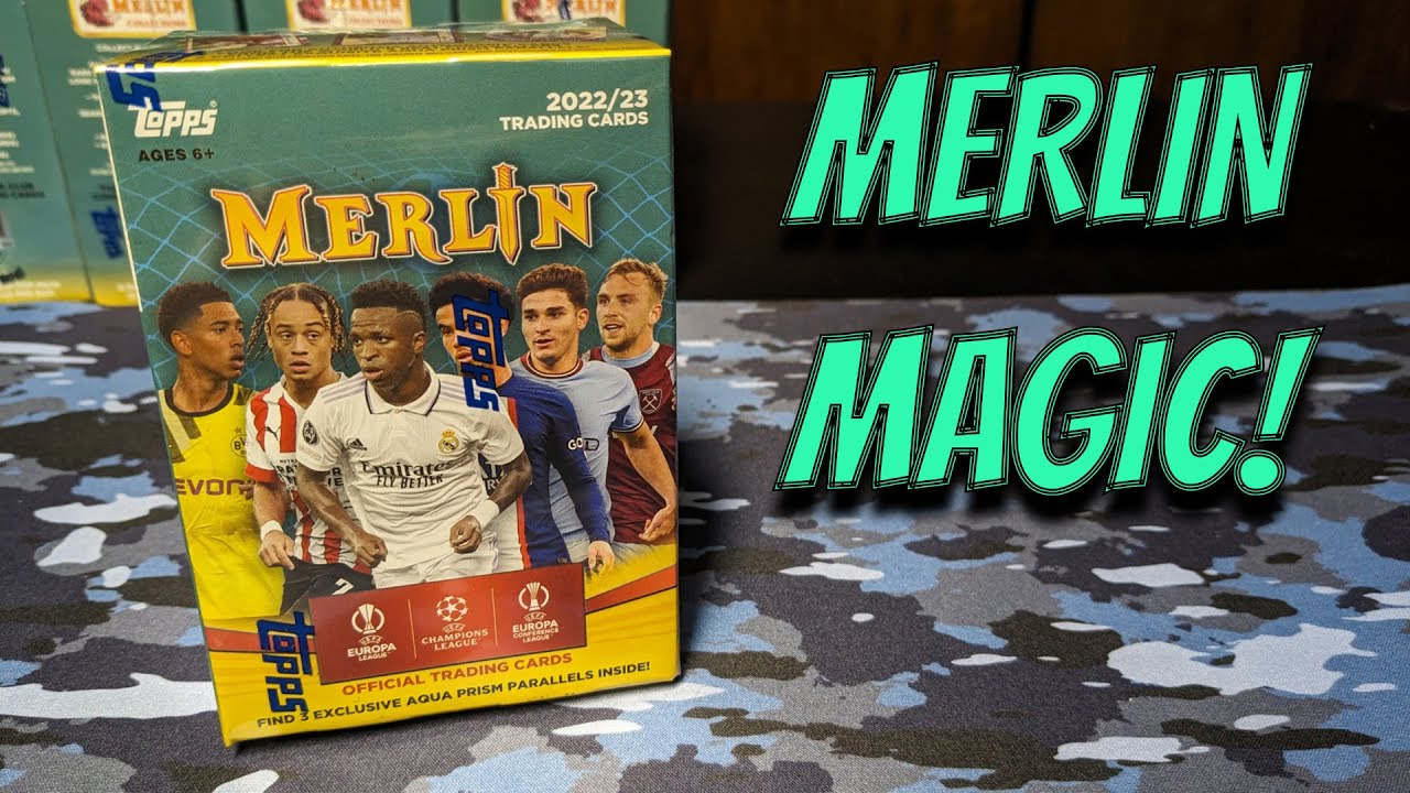 Case Hit! 2022-23 Topps Merlin UEFA/UCC Soccer 8 Blaster Boxes! - YouTube
