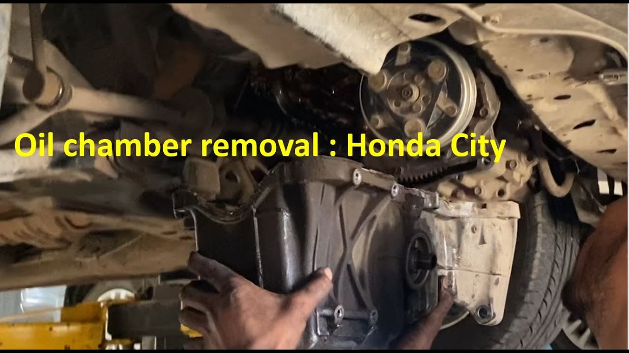 Oil chamber removal of honda city, how to remove oil chamber, oil ...