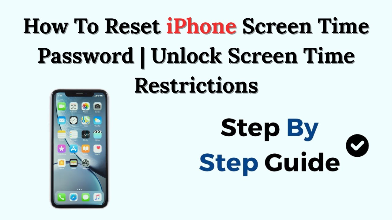 How To Reset iPhone Screen Time Password | Unlock Screen Time ...