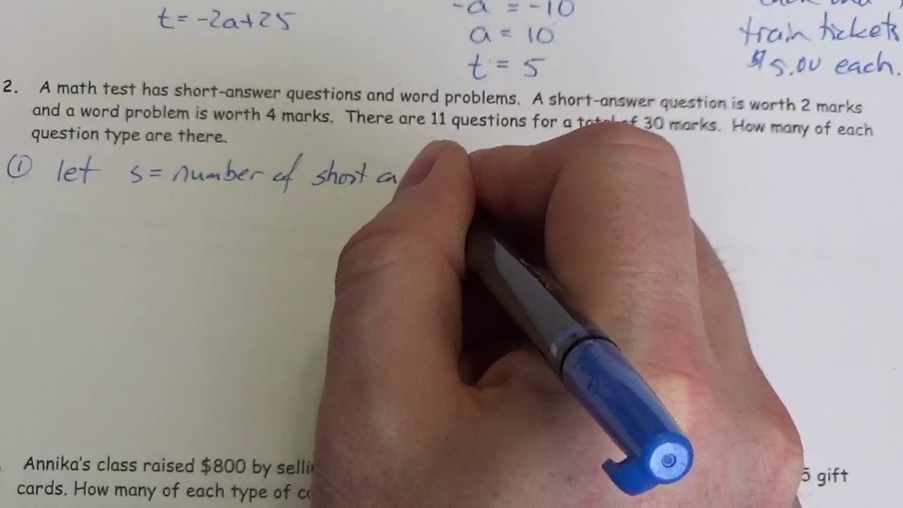 math-10c-word-problems-with-systems-of-equations-lesson-youtube