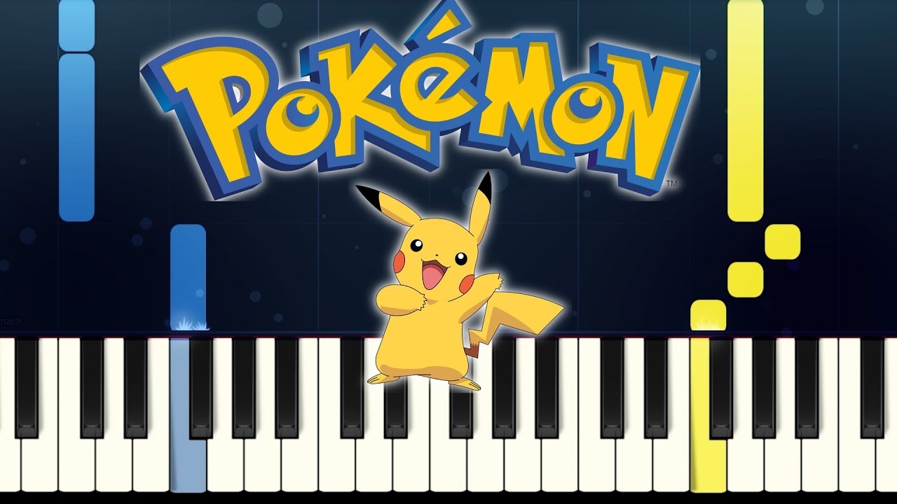 POKEMON THEME SONG - Easy Piano Tutorial - YouTube
