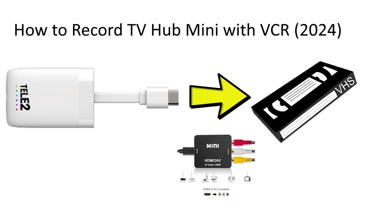 How to Record TV Hub Mini with VCR (2024) - YouTube