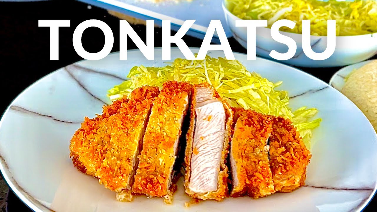 3$ Crispy Tonkatsu Lunch - YouTube