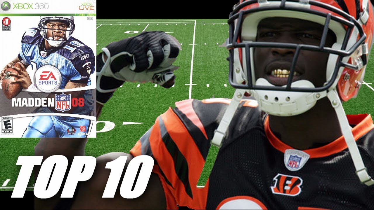 TOP 10 SPECTACULAR CATCH WIDE RECEIVERS IN MADDEN 08! ft Chad Johnson ...