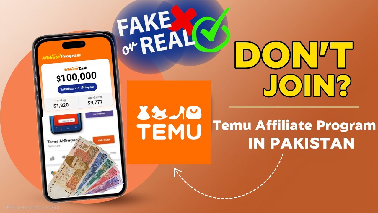 Don't Join Temu Affiliate Program in Pakistan | How to make money with ...