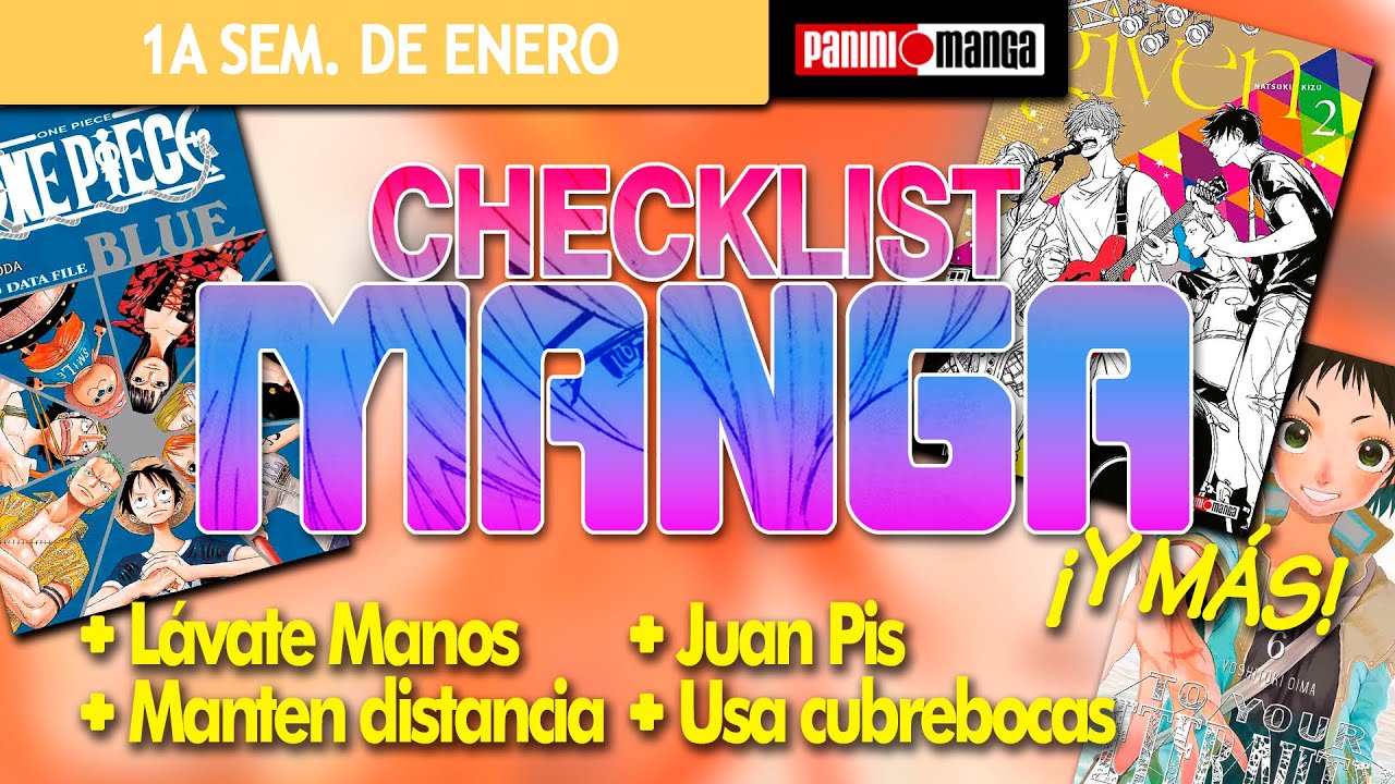 CHECKLIST MANGA: TERCERA SEMANA DE ENERO 2021 ¡ESTRENO ONE PIECE BLUE ...