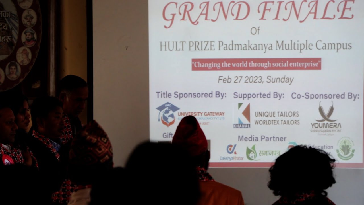 HULT PRIZE Program I Padma Kanya Multiple Campus 2023 ! - YouTube