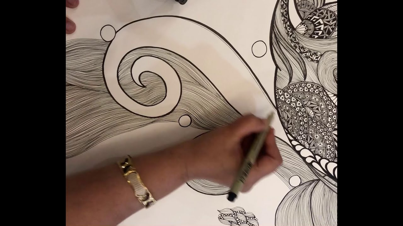 Mindful drawing... - YouTube
