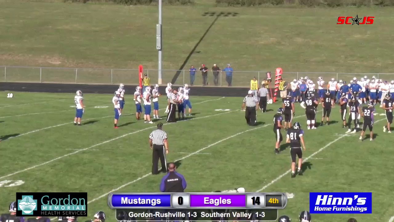 Gordon-Rushville Football at Southern Valley - YouTube