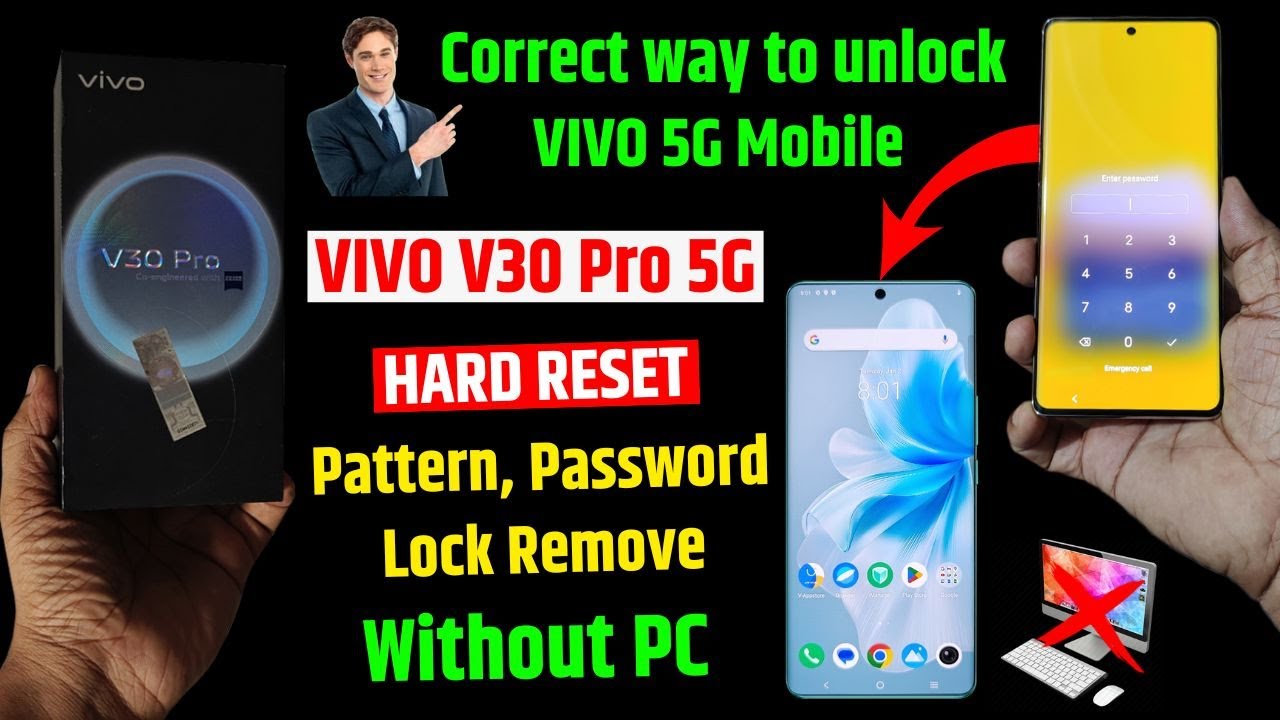 VIVO V30 Pro 5g Forget Password | Vivo V30 Pro Hard Reset & Remove All ...