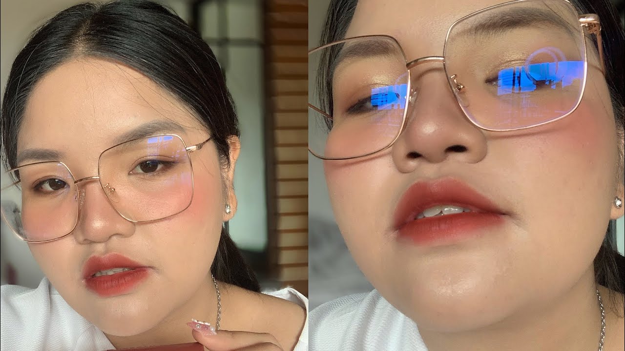 แต่งหน้าลุคสาวแว่น| Makeup tutorial | Feen Style - YouTube