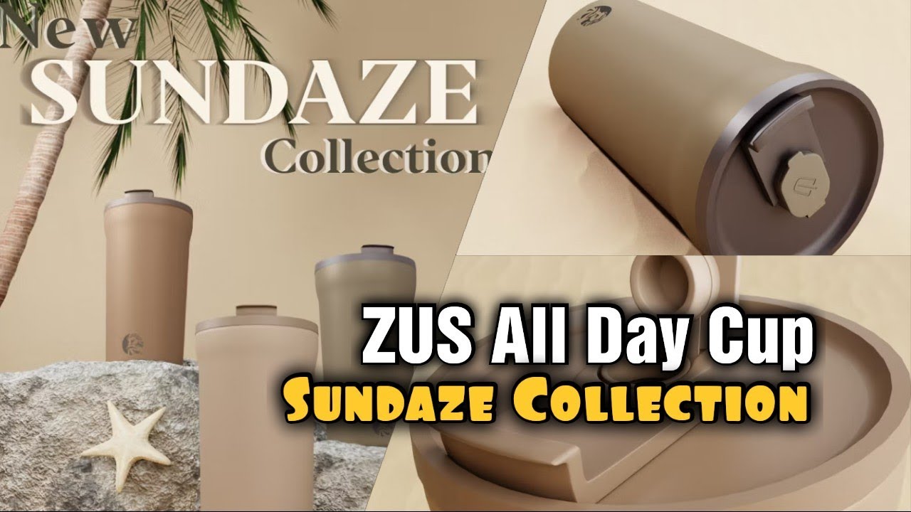 ZUS All Day Cup Sundaze Collection - Sand Castle Free Gift CNY 2025 1st ...