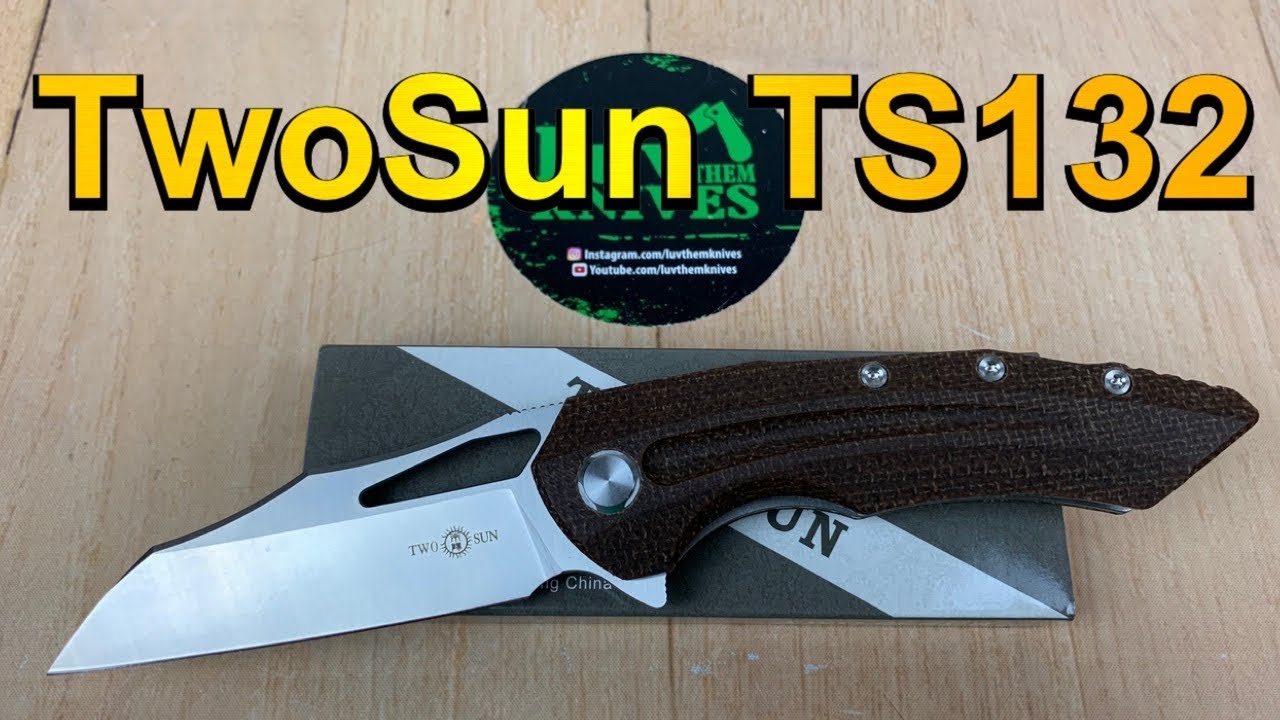 TwoSun TS132 Micarta/ includes disassembly/ beefy handful of budget ...