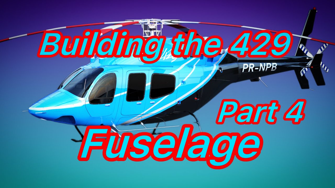 RC Scale Helicopter/ Scratch Building the 429/ Fuselage Construction ...