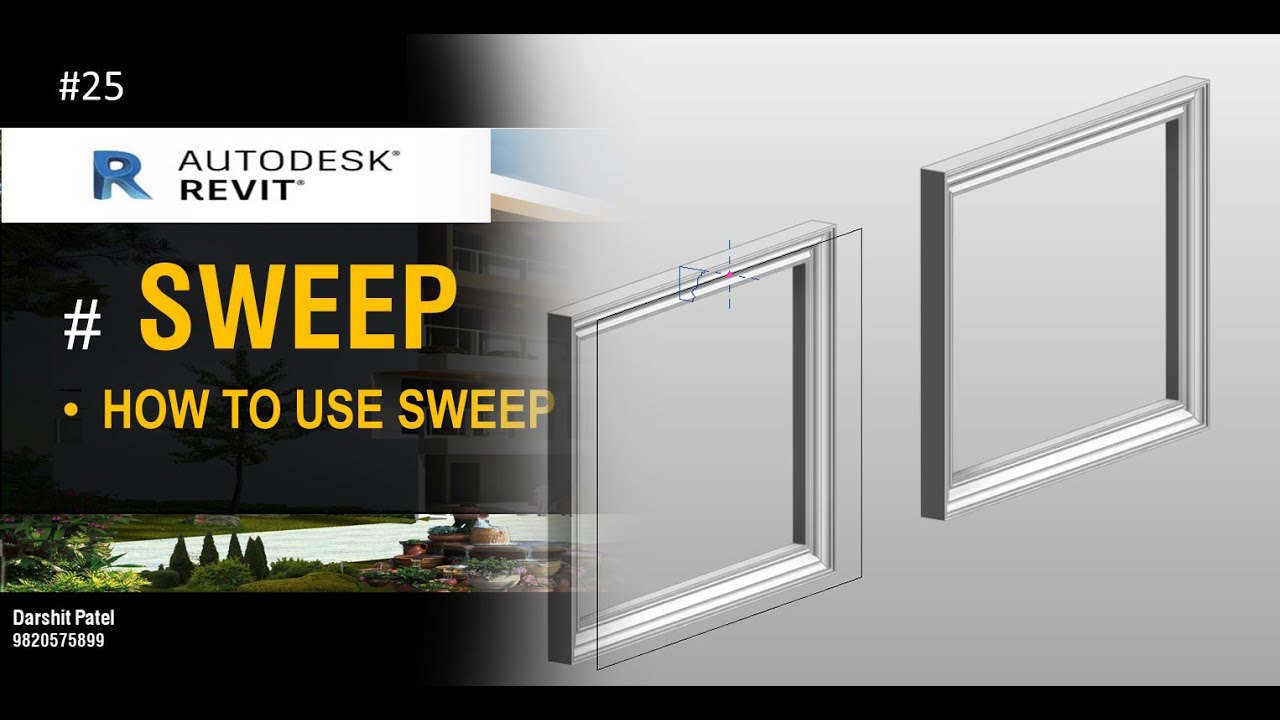 #24 Sweep | Create sweep in revit | model in place | revit tutorial in ...