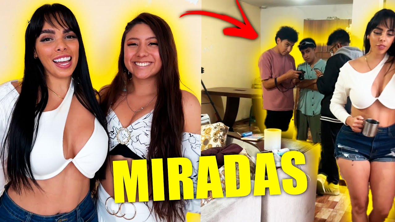 Poniendo a PRUEBA cuantas veces ME MIRAN LAS 🍑😂 | Andrea Soto - YouTube