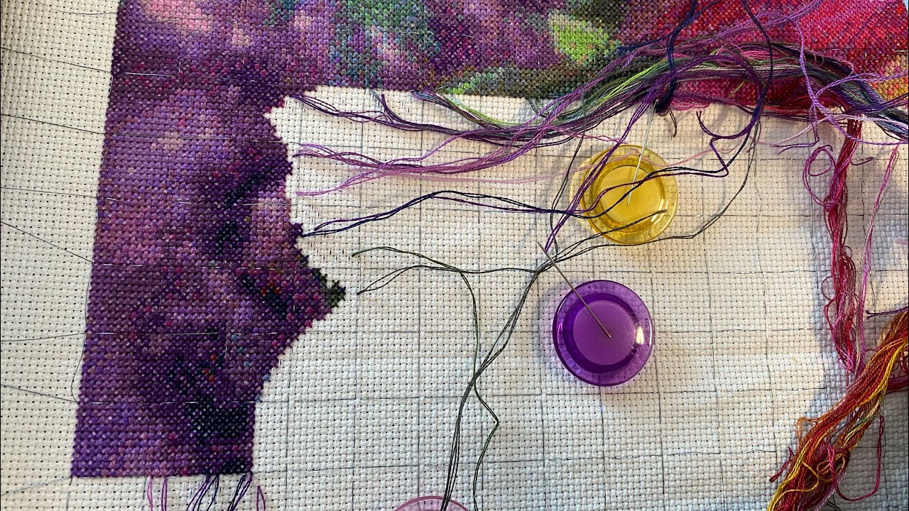 Cross Stitch: Stitch With Me #319 (with talking) - YouTube