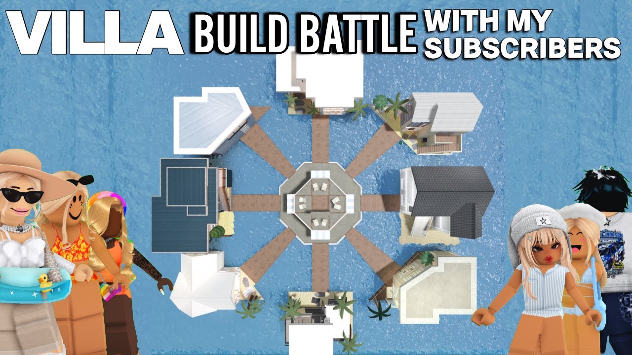 $1M VILLA BUILD BATTLE In BLOXBURG - YouTube