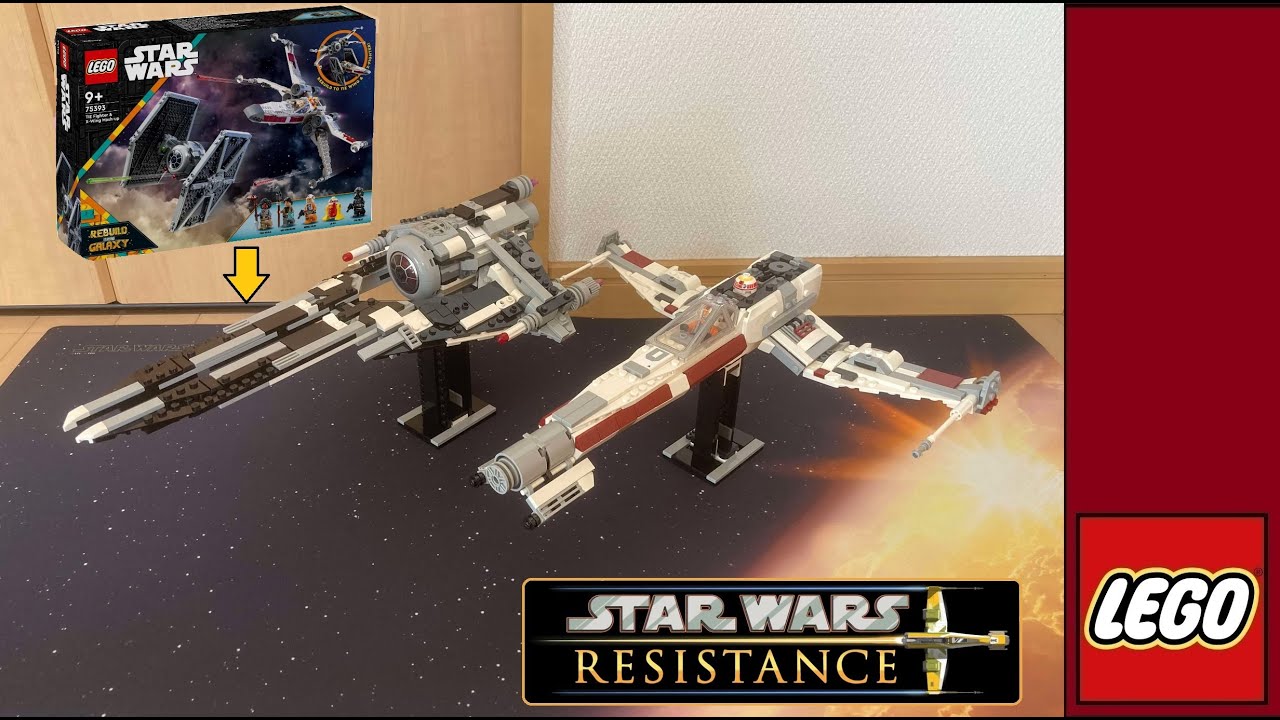 LEGO Fireball & Black Ace Tie Alternate Build of Tie Fighter & X Wing ...