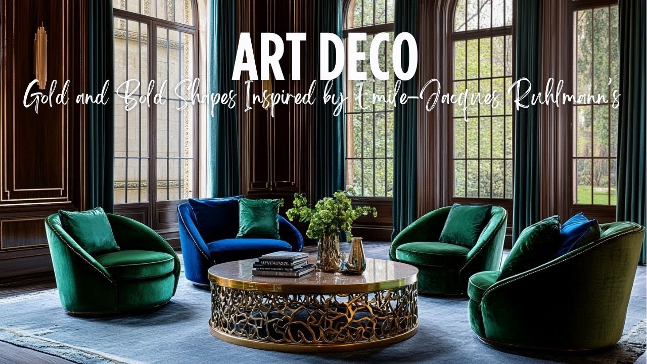 Luxury Art Deco Home Tour with Gold and Bold Shapes Inspired by Émile ...
