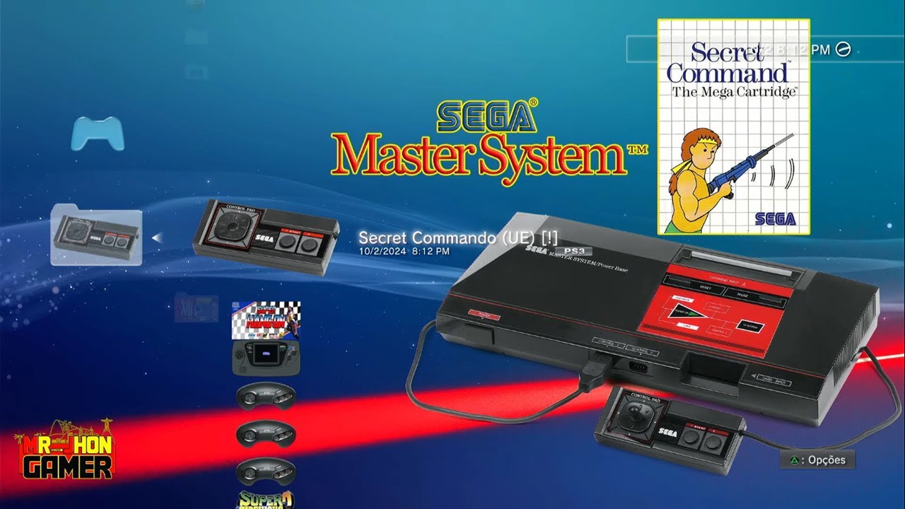 Secret Commando Master System PKG PS3 - YouTube