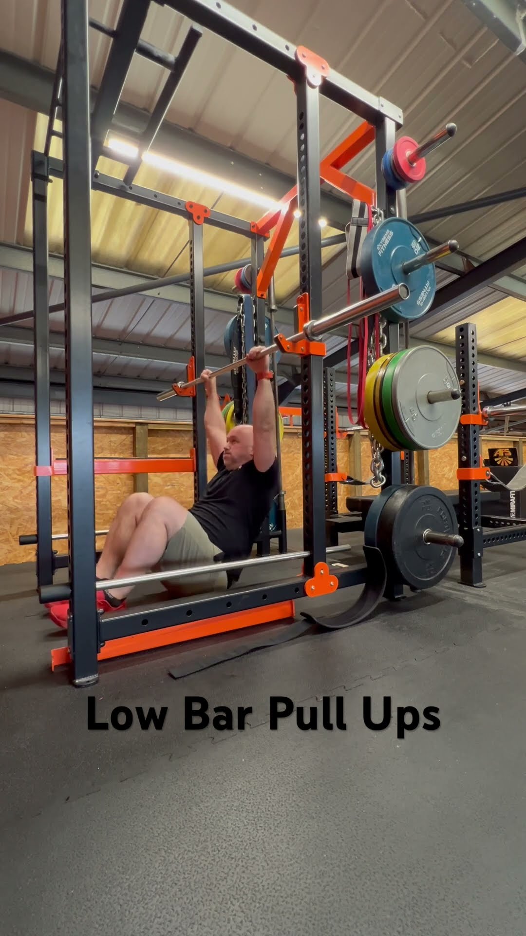 Low Bar Pull Ups - YouTube