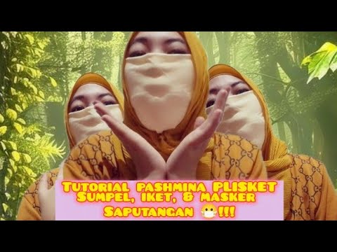 Tutorial hijab pashmina & masker saputangan untuk menghindari dingin 