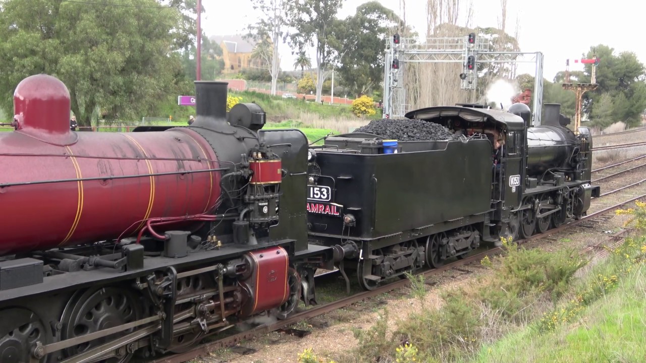 4K Old School Steam Trains - Shunting Trains at Castlemaine ...