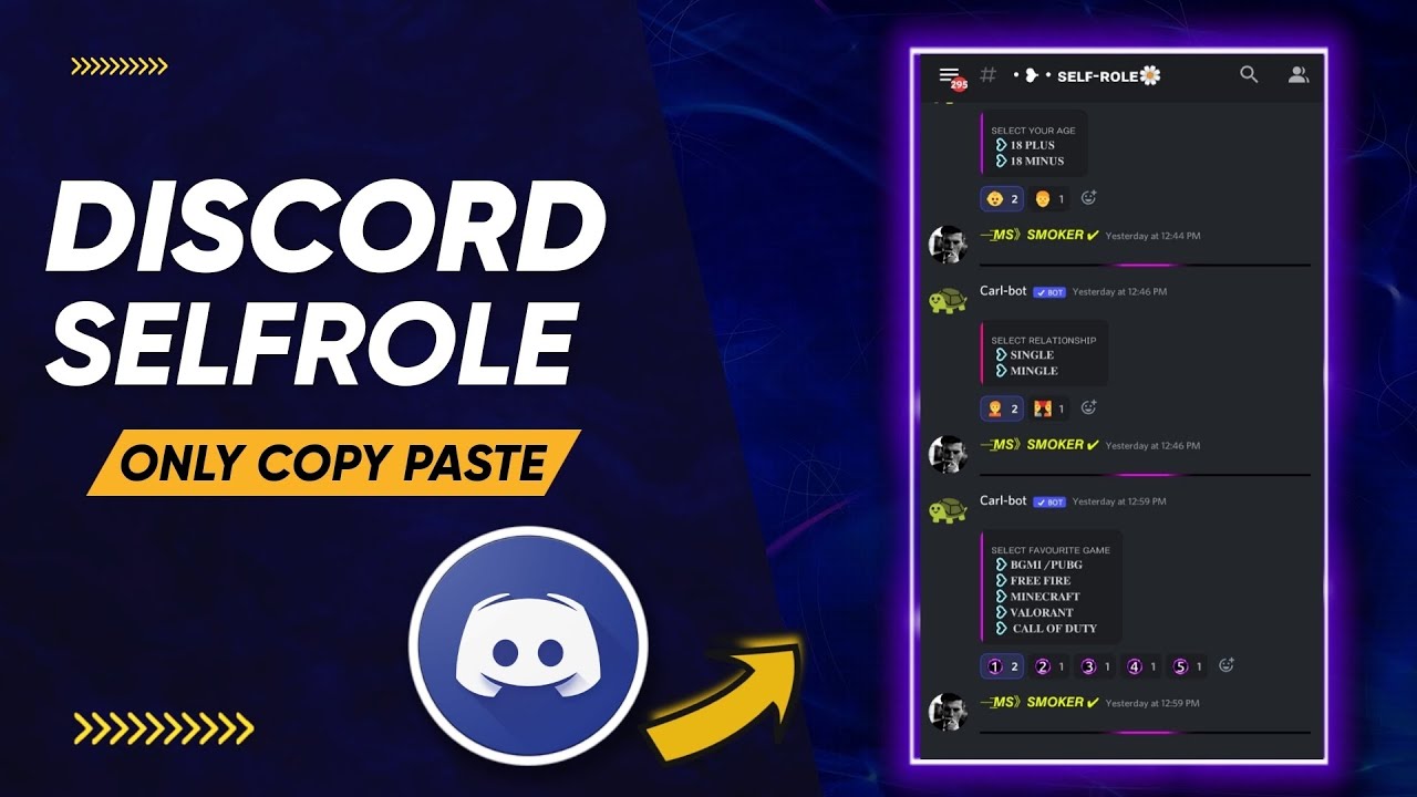 How To Make Discord Reaction Roles discord Self role - YouTube