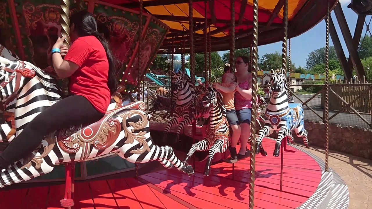 Congo Carousel Ride At West Midlands Safari Park, 26 May 2017 - YouTube