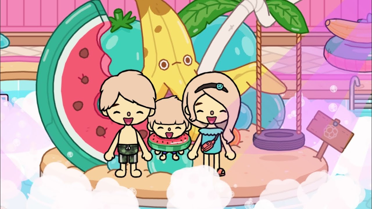 waterpark routine 🌊 #tocaworld #cherry_toca #waterpark #toca - YouTube