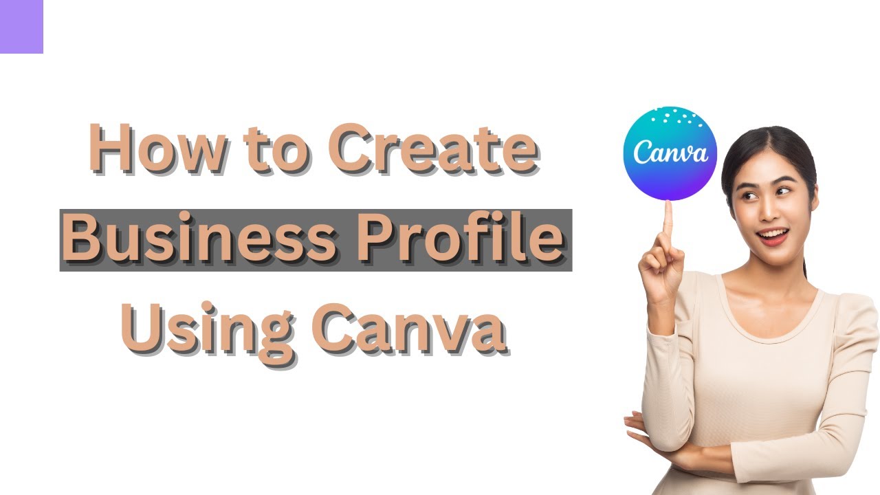 How to create company/business profile using Canva? Business PDF Create ...